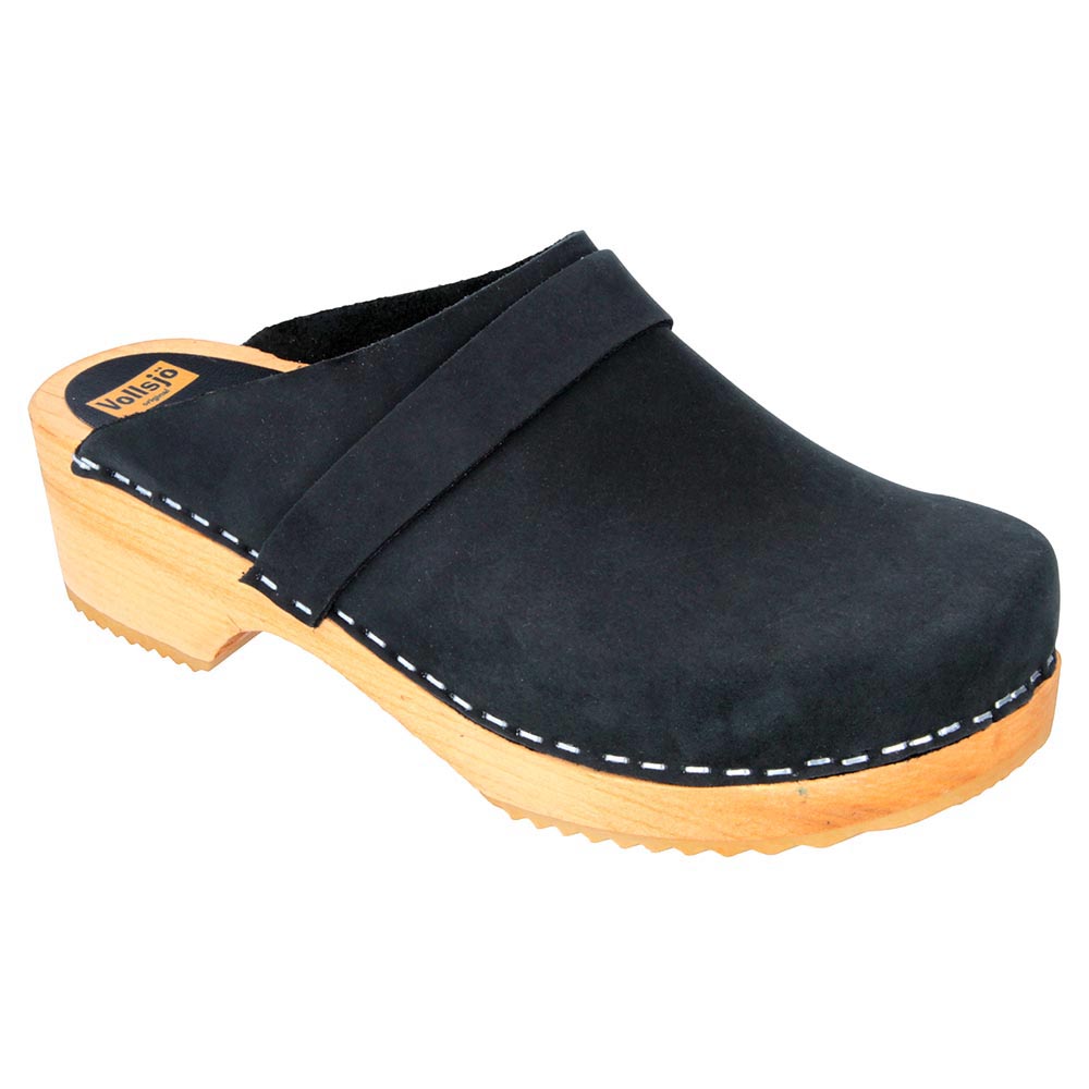 Vollsjö Herren Clogs Hausschuhe Holzclogs Leder Holzschuhe EU | eBay